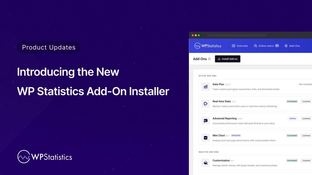 Introducing The New WP Statistics Add-On Installer - WP Statistics ...
