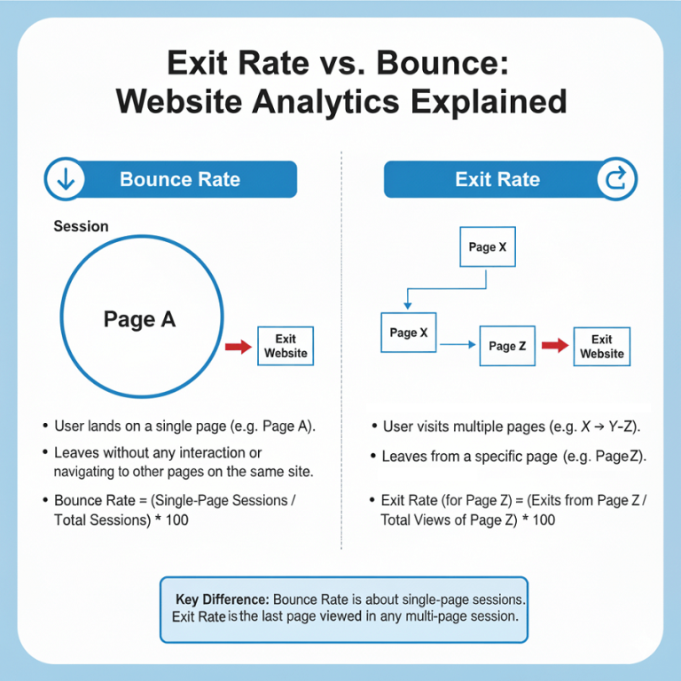 Understanding Exit Rate Vs. Bounce Rate - WP Statistics - WordPress ...